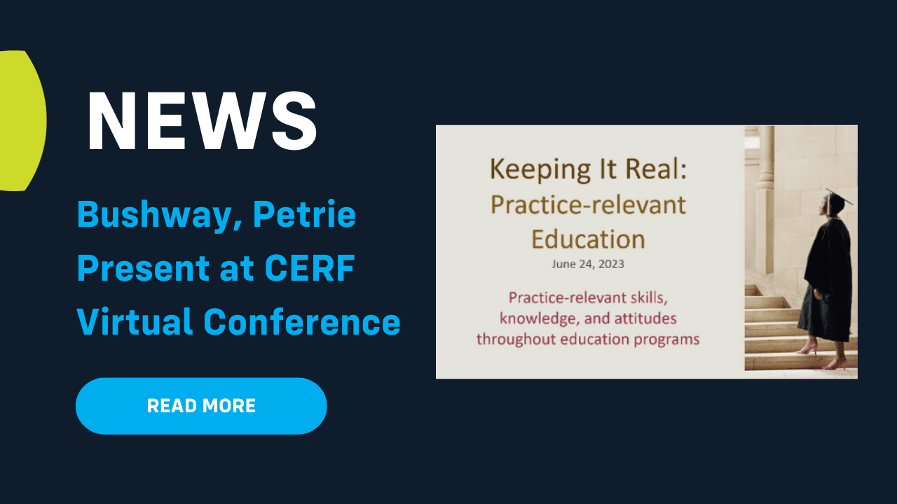 Bushway, Petrie Present at CERF Virtual Conference | Northwestern ...